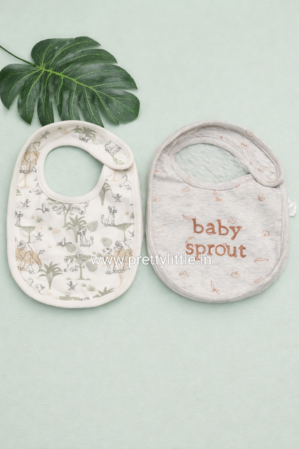 Baby Feeding Bib Combo – Pack of 2 (₹100 Only) – prettylittlein